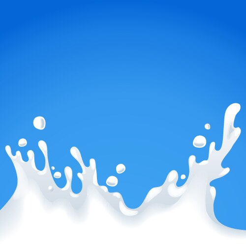 Fresh milk splash background Royalty Free Vector Image