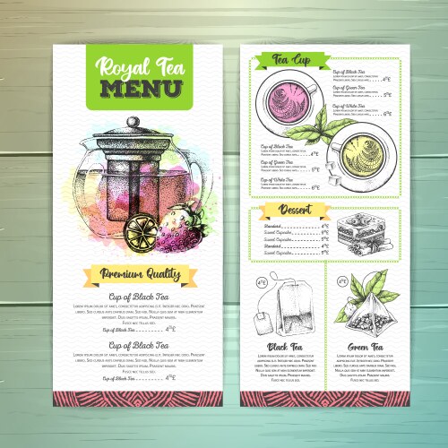 Swiss cuisine restaurant menu with dishes Vector Image