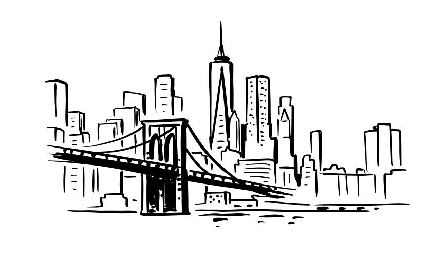 New York Outline Vector