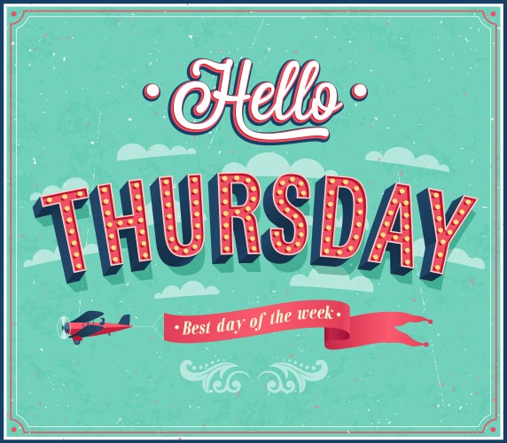 Hello Thursday Vector Images (over 210)