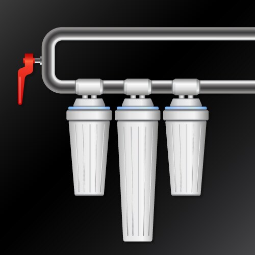Water filter in a flat style Royalty Free Vector Image