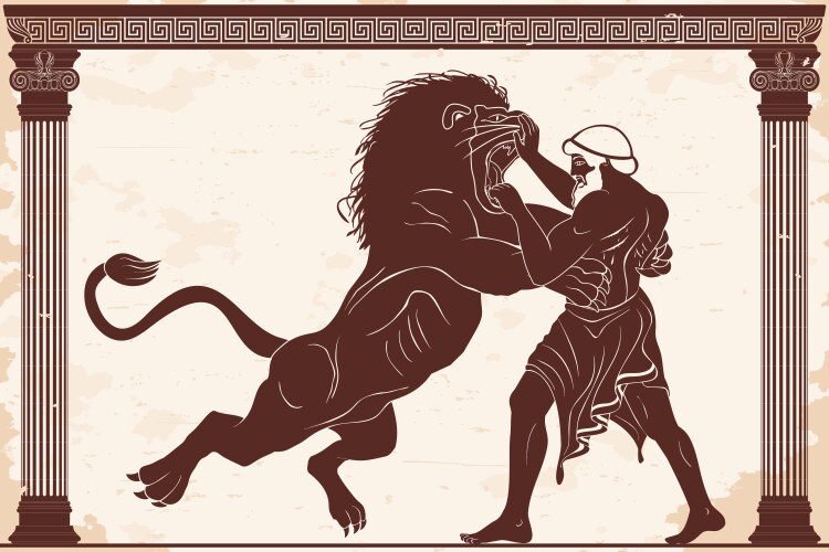 Ancient greek god prometheus Royalty Free Vector Image