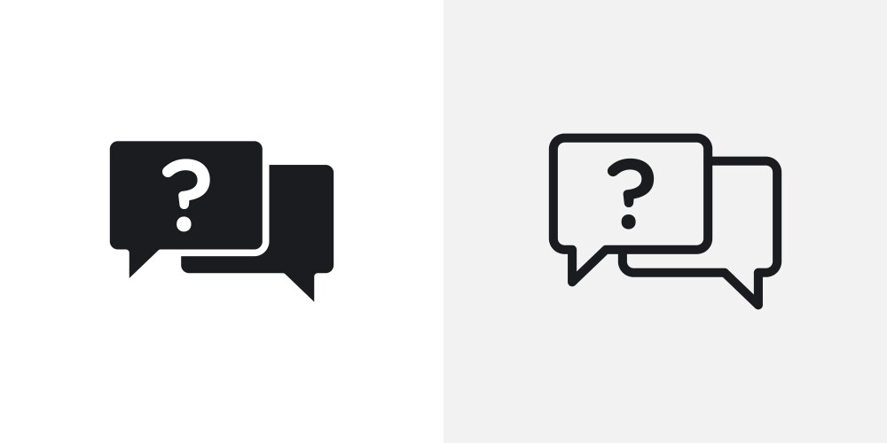 Comment question icon Royalty Free Vector Image