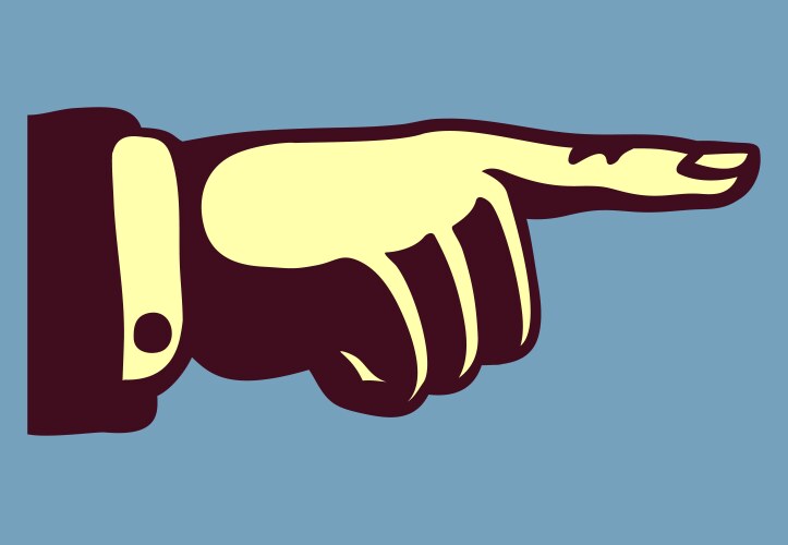 Vintage Pointing Finger Sign Vector Images (over 1,200)