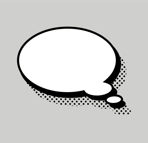 Speech bubble icon for comics callout cloud Vector Image