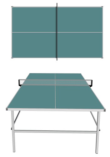 Blue table tennis field Royalty Free Vector Image