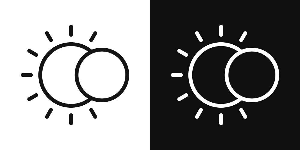 Eclipse icon Royalty Free Vector Image - VectorStock