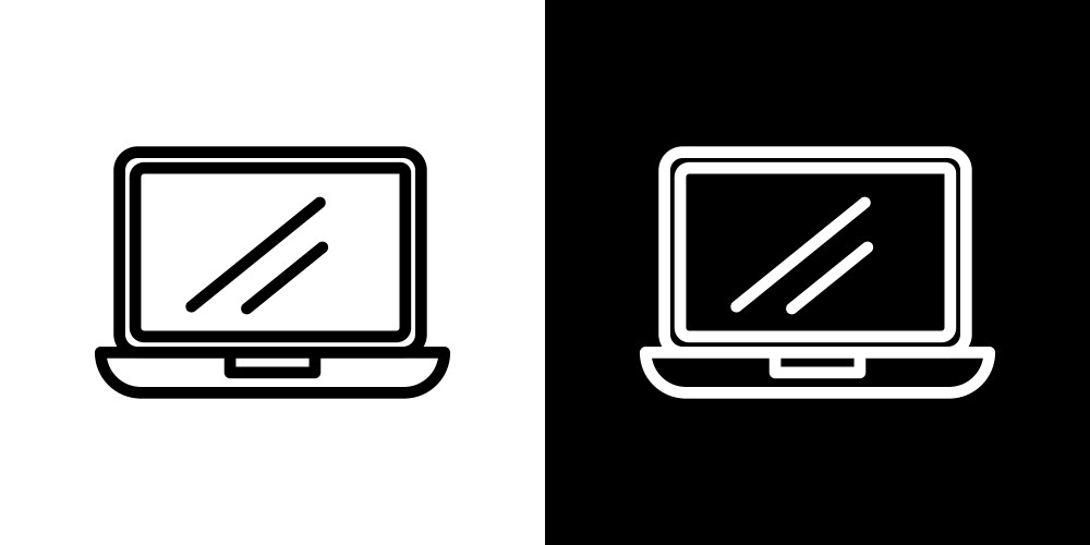 Laptop icon Royalty Free Vector Image - VectorStock