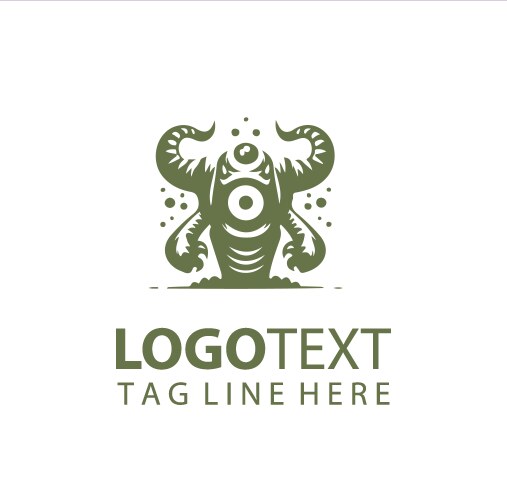 Monster logo Royalty Free Vector Image - VectorStock