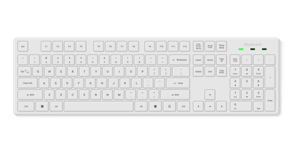 Computer Keyboard Template Vector Images (over 4,200)
