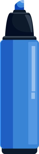 Whiteboard marker pen standing up with cap on Vector Image