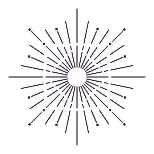 Sunburst firework explosion bursting or light Vector Image