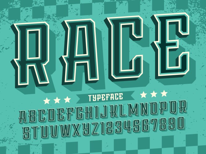 Racing Number Font Vector Images (over 4,700)