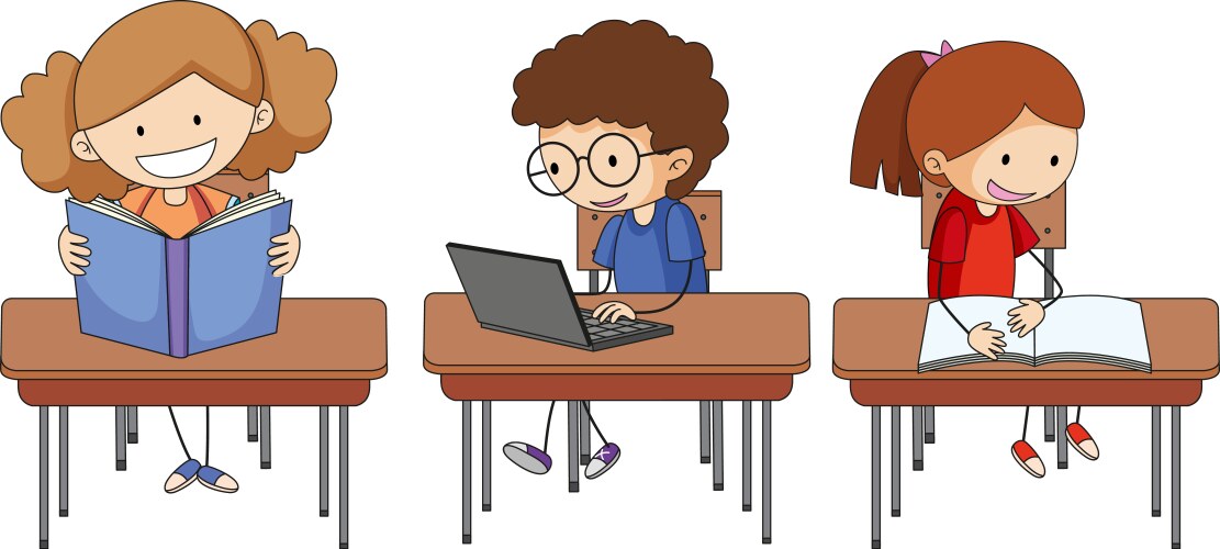 Cartoon Homework Vector Images (over 33,000)