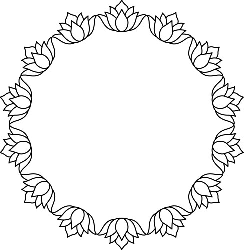 Lotus Circle Vector Images (over 7,200)