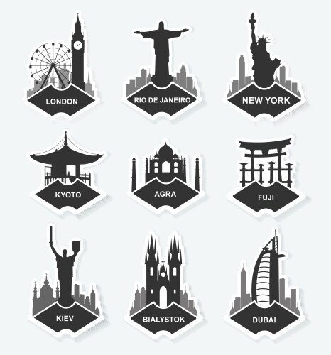 Countries of the world logo design template Vector Image