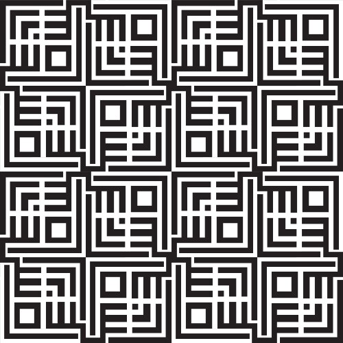 White square ceramic seamless pattern background Vector Image