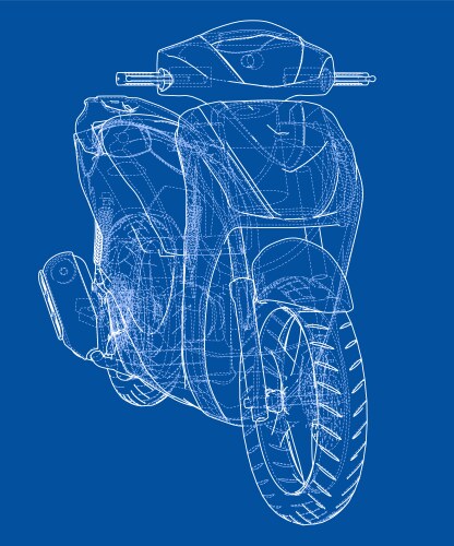 Scooter Blueprint Vector Images (over 110)