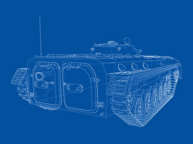 Infantry fighting vehicle Royalty Free Vector Image