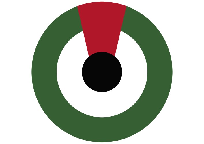 Mod target raf roundel royal air force badge sign Vector Image