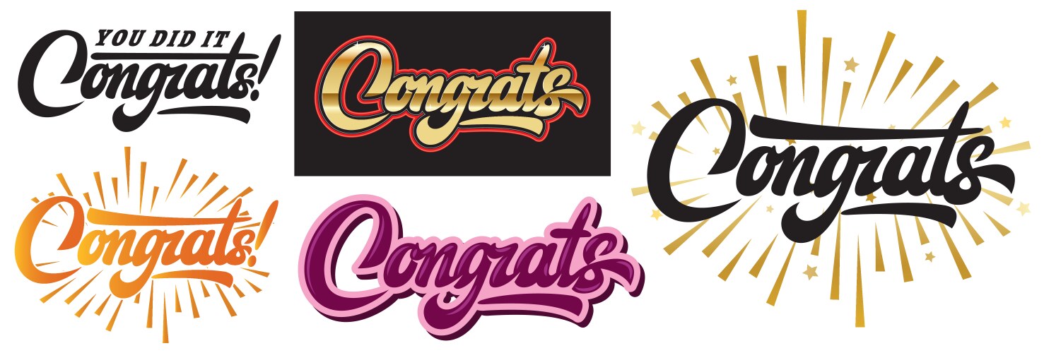 Congrats Vector Images (over 12,000)