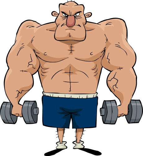 Muscle Man Cartoon Vector Images (over 11,000)