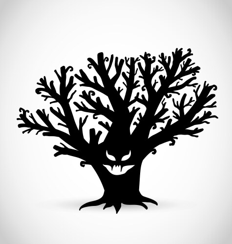 Spooky Tree Outline Vector Images (over 1,200)