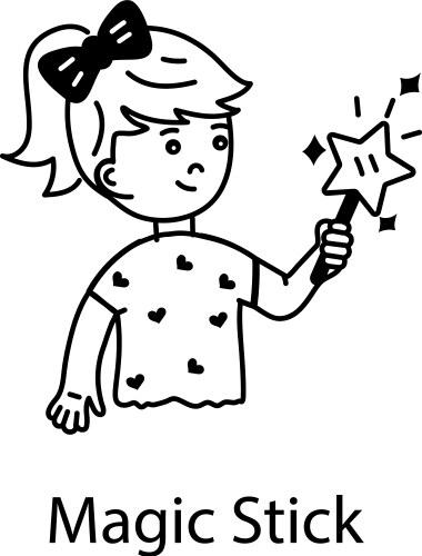 Magic stick Royalty Free Vector Image - VectorStock