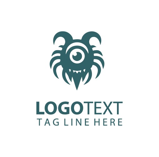 Monster logo Royalty Free Vector Image - VectorStock