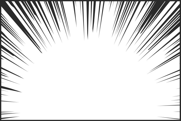 Comic speed lines set dynamic visual Royalty Free Vector