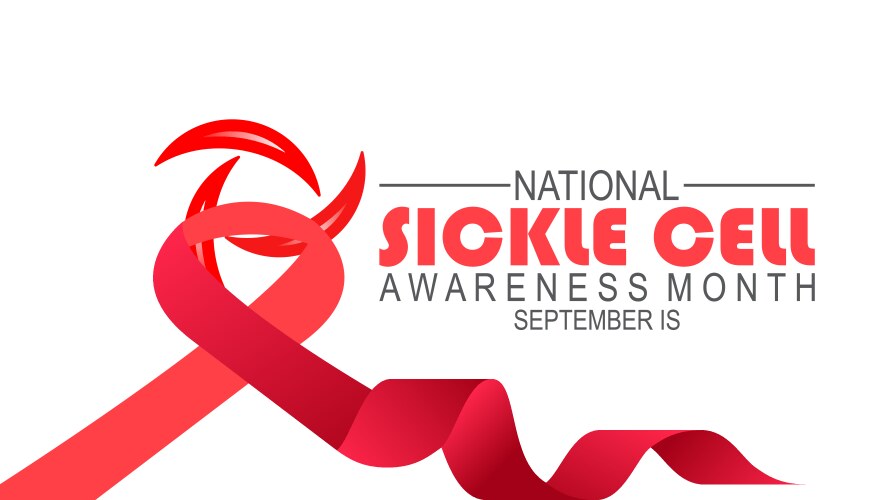 National sickle cell awareness month Royalty Free Vector