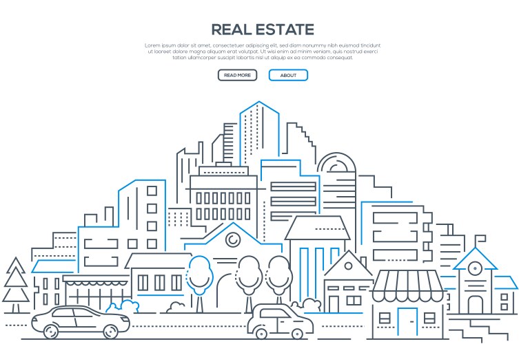 Real estate infographics Royalty Free Vector Image