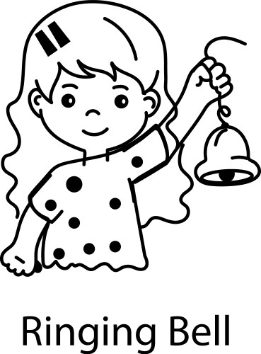 Ringing bell Royalty Free Vector Image - VectorStock