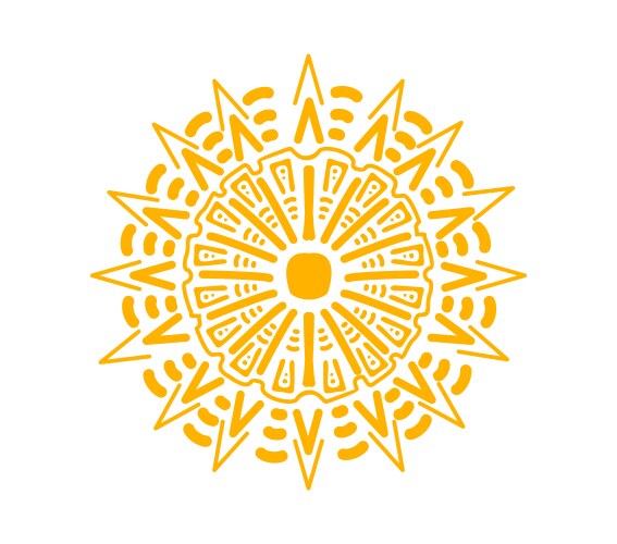 Mayan Sun Symbol