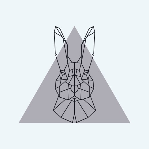 Geometric Rabbit Drawing Vector Images (over 520)