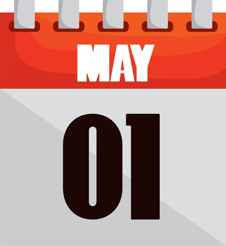 May 1 calendar icon Vector Images & Graphics for Commercial Use ...