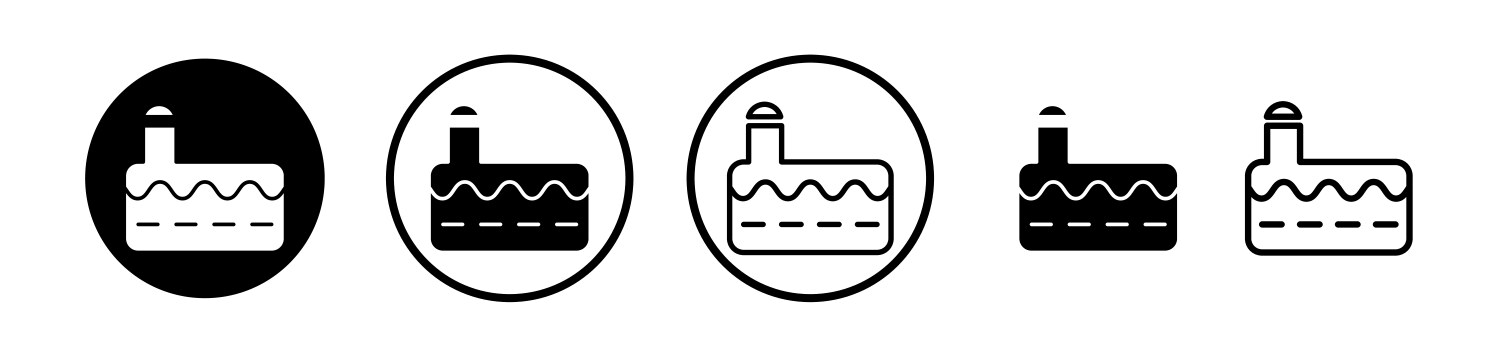 Sewerage tank icon set on white background Vector Image