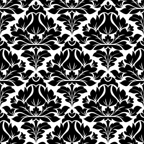 Floral damask seamless pattern background Vector Image