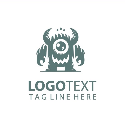 Monster logo Royalty Free Vector Image - VectorStock