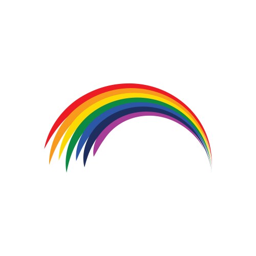 Rainbow logo Royalty Free Vector Image - VectorStock