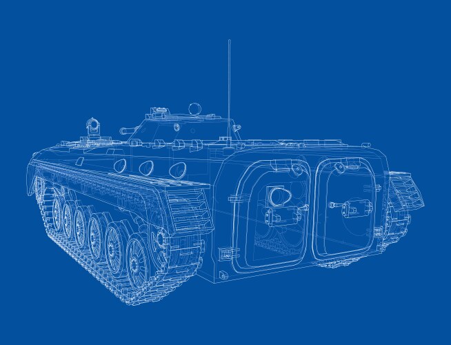 Infantry fighting vehicle Royalty Free Vector Image