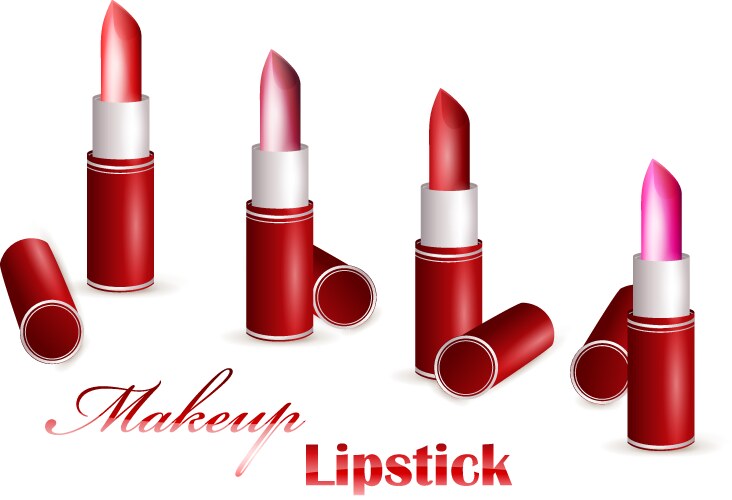 Lipstick collection Royalty Free Vector Image - VectorStock
