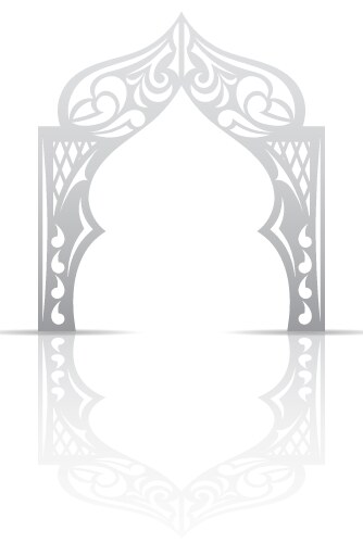 Abstract background with paper arch Royalty Free Vector