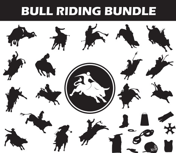 Bull Riding Vector Images (over 1,300)