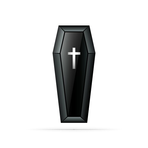 Coffin rip icon Royalty Free Vector Image - VectorStock