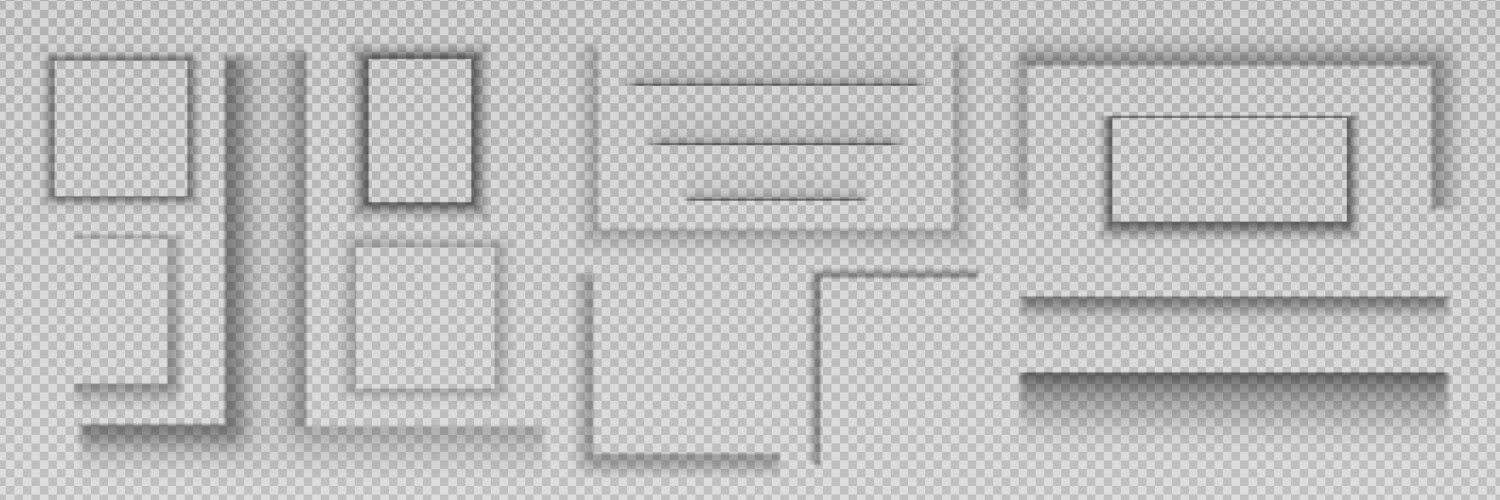 Paper shadow effect for advertising banner shade Vector Image