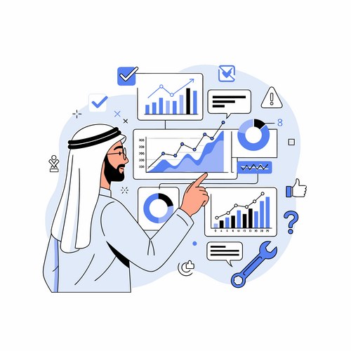 Woman Presenting Data on Whiteboard – Free Vector | VectorStock