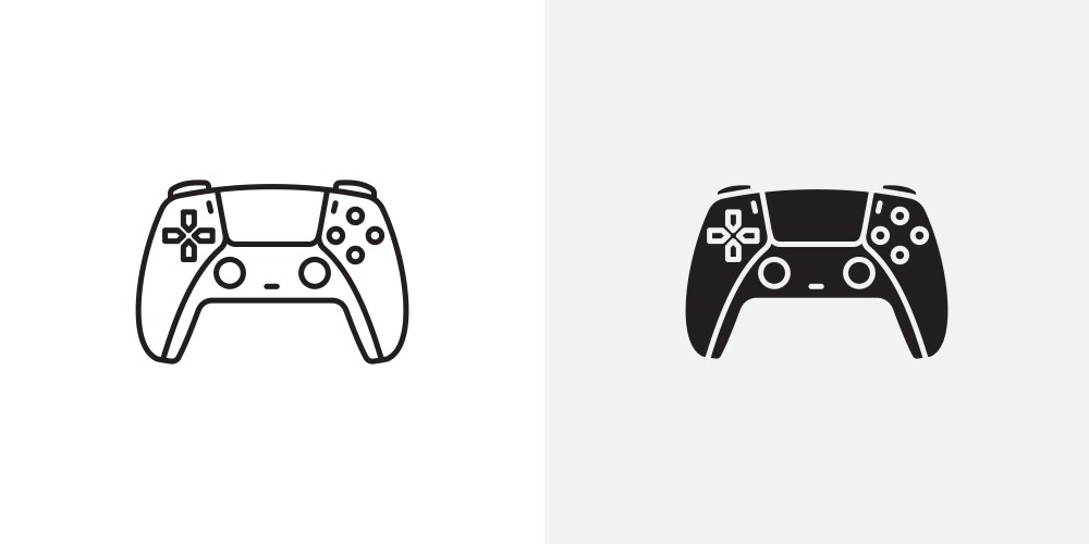Gamepad icon set Royalty Free Vector Image - VectorStock