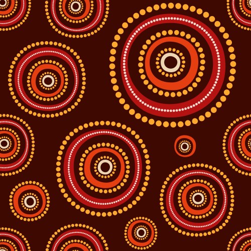 Australian aboriginal seamless pattern Royalty Free Vector