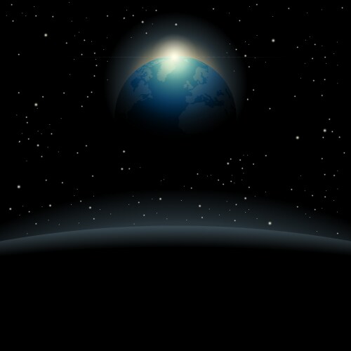 Venus space view Royalty Free Vector Image - VectorStock